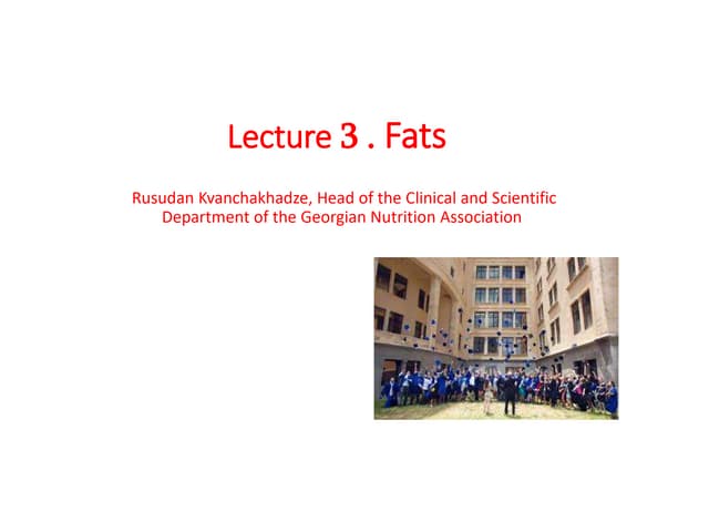 Lipids and fats | PPTX