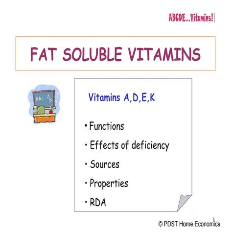 Fat soluble vitamins | PPT