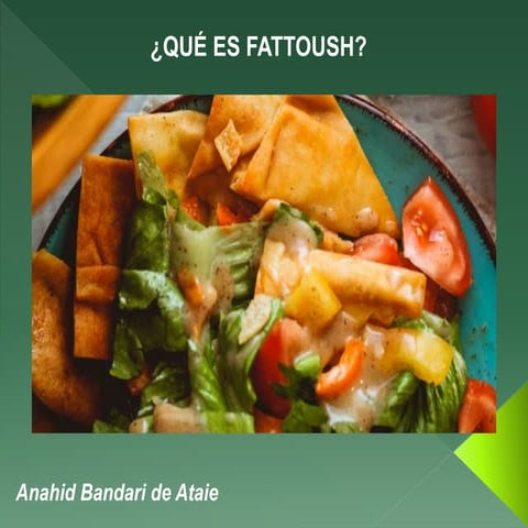 Anahid Bandari de Ataie - Gastronomia arabe | PDF