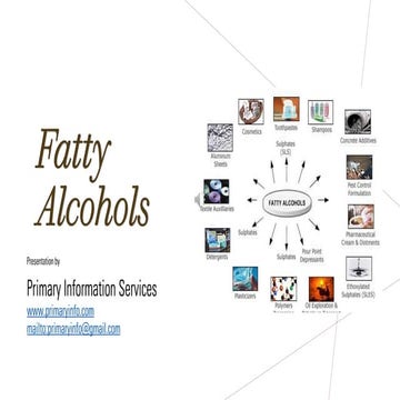 Fatty alcohols | PDF