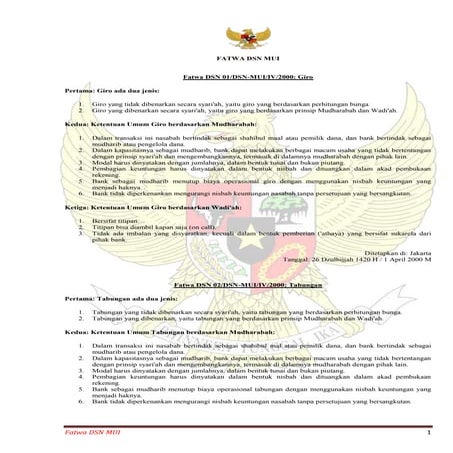 Fatwa dsn mui | PDF