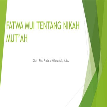 merupakan FATWA MUI TENTANG NIKAH MUT’AH.pptx