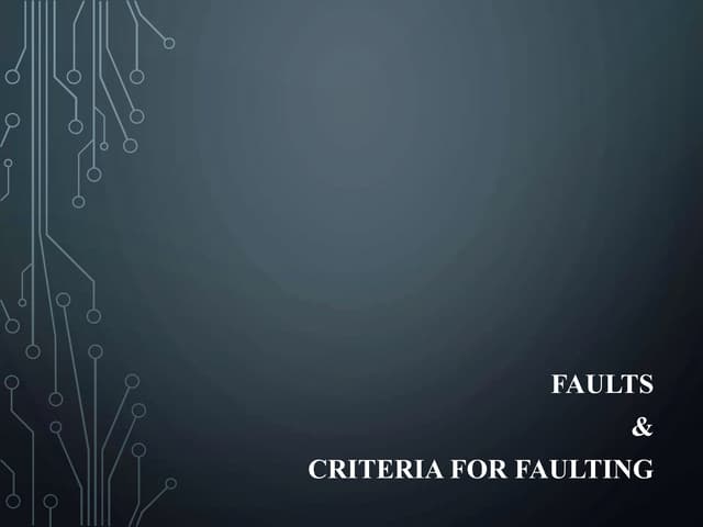 Fault'classification of fault and mechanism of faulting | PPTX