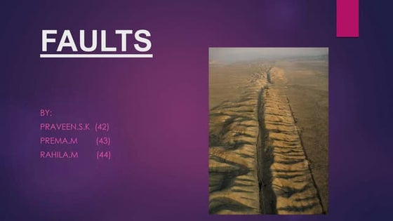 Different Types of Fault Movements | PPT