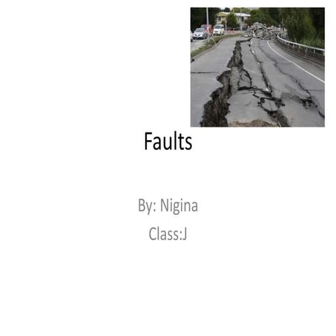 Faults sci | PPTX