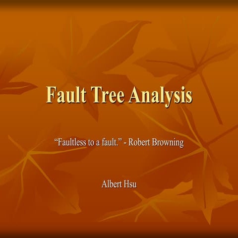 Fault Tree Analysis Technique for problem solving.ppt