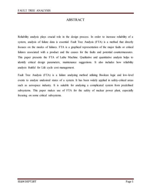 Fault tree analysis | PDF | Geology | Science