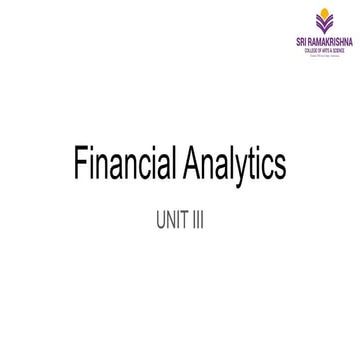 Financial Analytics | PDF