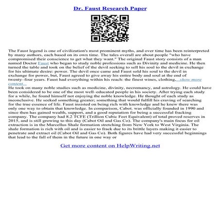 Faust Essay | PDF