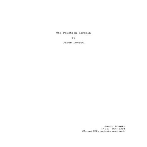 Faustian bargain 2 | PDF | Graduation | Personal Celebrations & Life Events