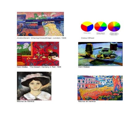 Fauvism Handout | DOCX