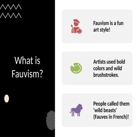 Fauvism_Presentation Examples for Kids age good 6-9 | PPTX