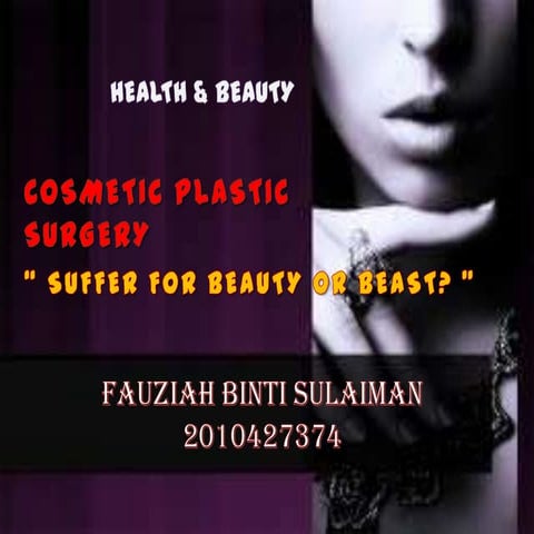 Teens & Cosmetic Surgery | PPTX