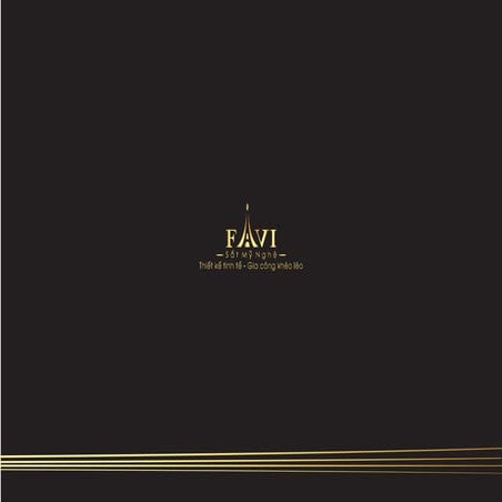 dự án thiết kế profile công ty sắt mỹ nghệ Favi | PDF