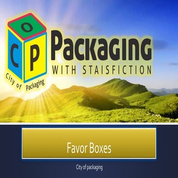 Favor boxes | PPTX