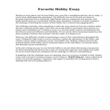 Favorite Hobby Essay.pdf