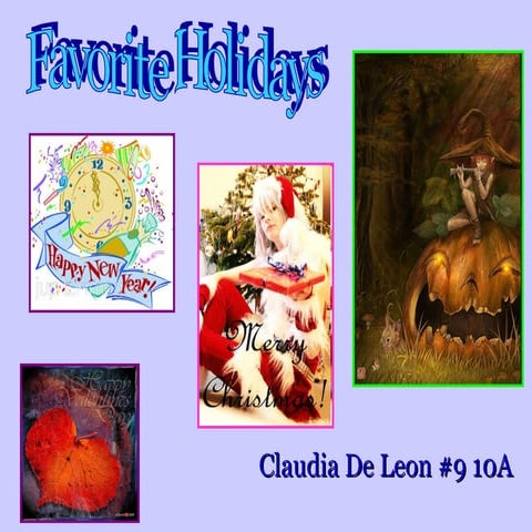 Favorite Holidays | PPT