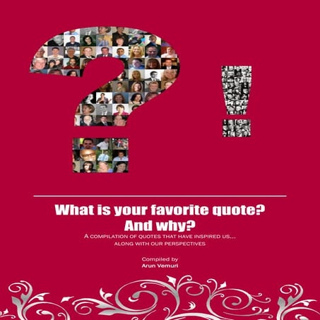 What is your favorite Quote and Why? | PDF