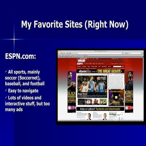My Favorite Websites | PPT | Internet | Computing