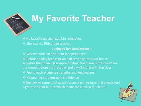 My favorite teacher | PPTX