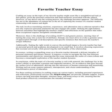 Favorite Teacher Essay.pdf