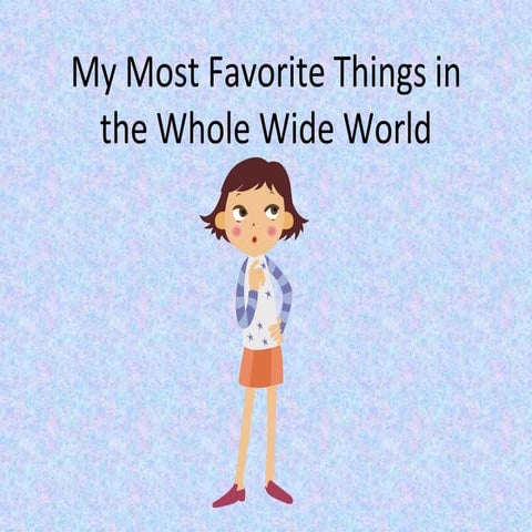 Favorite things sample | PPT