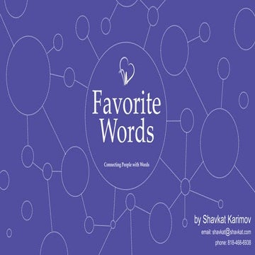 Favorite Words | PPTX