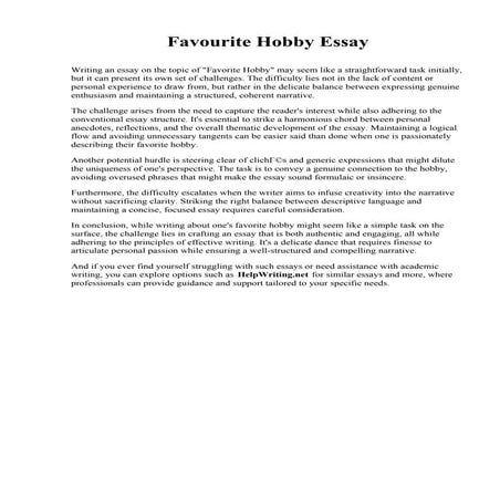 Favourite Hobby Essay.pdf
