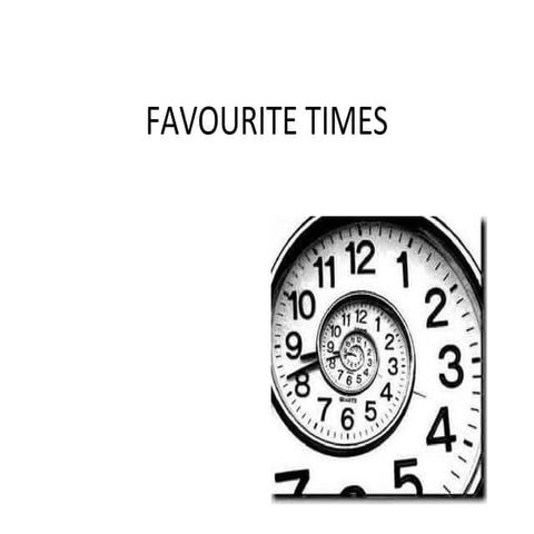 My favourite time amparo puchol | PPT