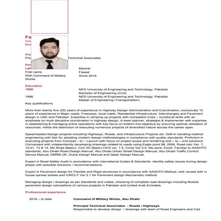 Fawad cv a | DOC