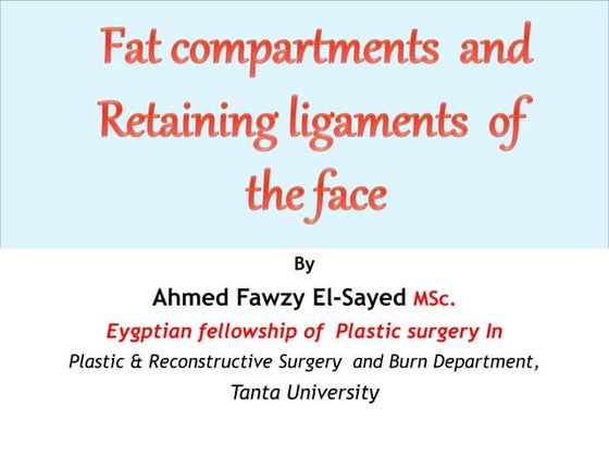 The fat compartments of the face- anatomy and clinical implications for ...