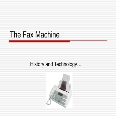 Fax Machines | PPT
