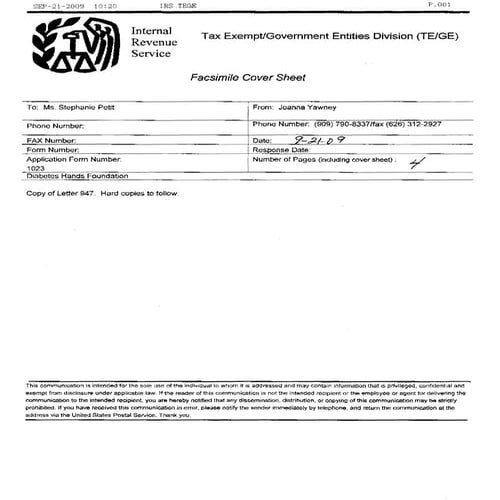 IRS Letter of Determination | PDF