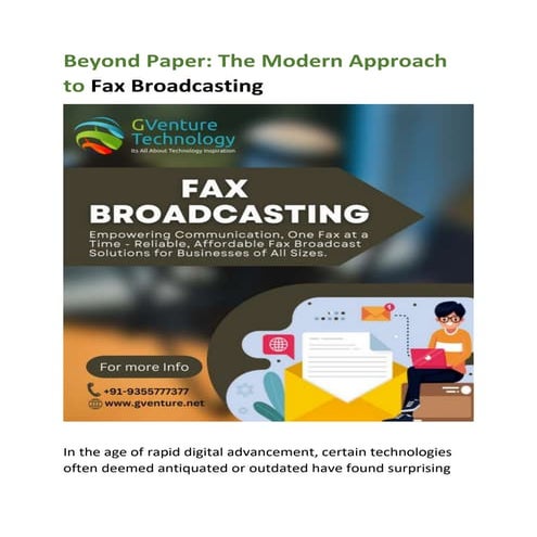 Beyond Paper: The Modern Approach to Fax Broadcasting | DOCX