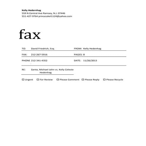 Fax cover page | DOCX