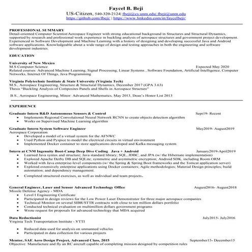 Faycel b cs_resume | PDF