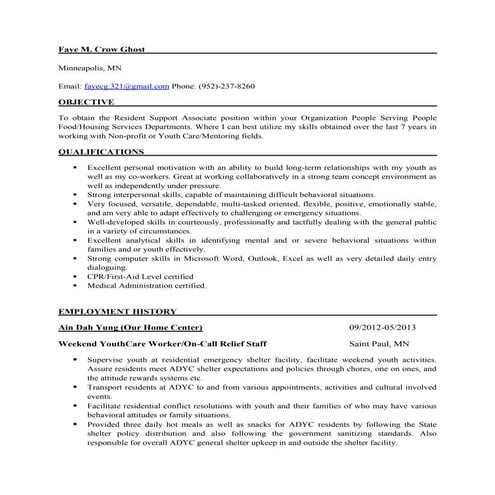 Faye crow ghost | DOCX