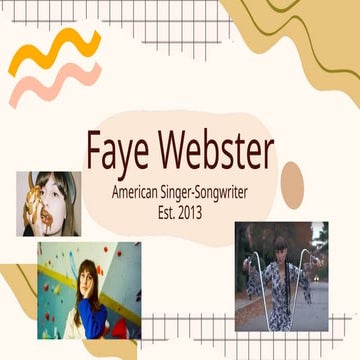 Faye Webster: Life and Career Presentation | PPTX
