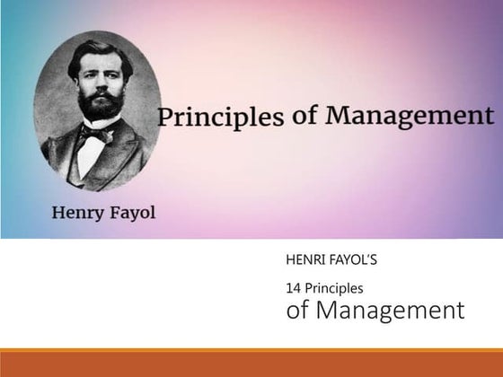 Henri fayol’s 14 Principles of Management | PPT