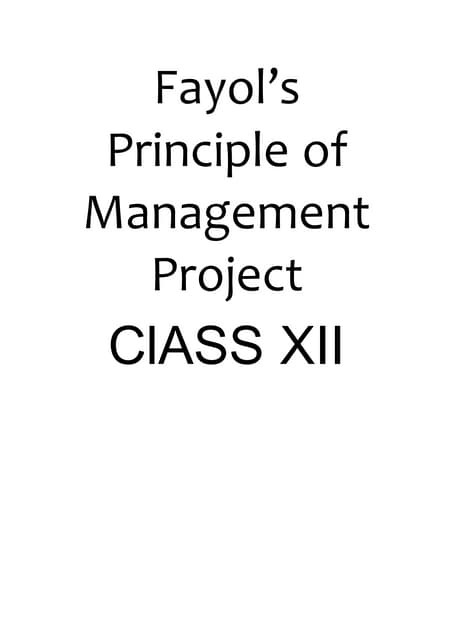 14 Principles of Management by Henry Fayol applied to Tata Group with ...