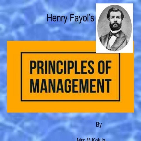 Fayol's principles of management | PPT