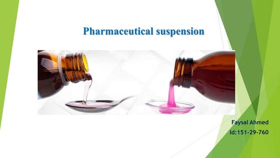 SUSPENSIONS and it's properties with examples | PPTX