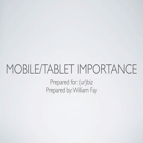 Mobile/Tablet Design Implications | PPT
