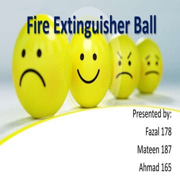 Fire Extinguisher Ball | PPTX