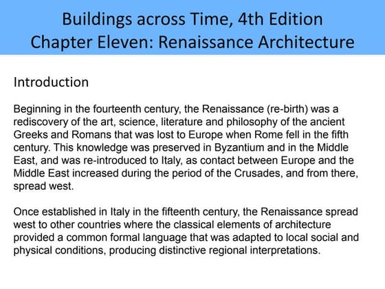 French Renaissance Architecture | PPT