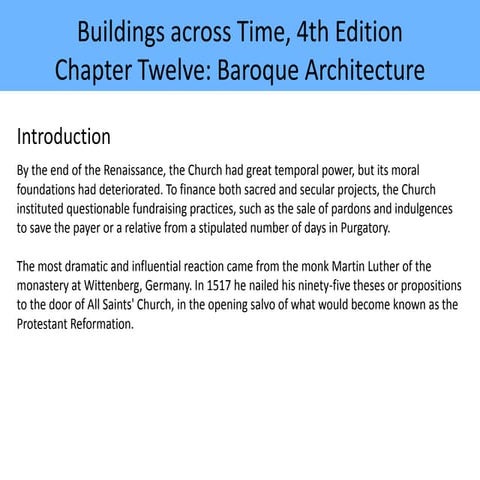Chapter 12: Baroque Architecture | PPT