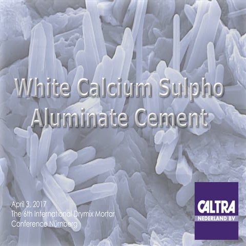 WHITE CSA CEMENT - CALUMEX | PDF