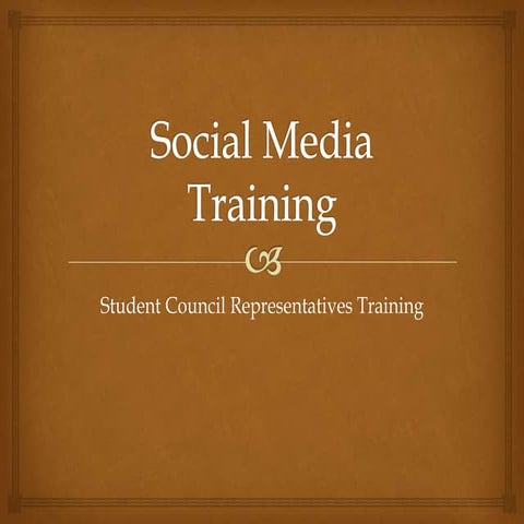 Fb training for student council | PPT