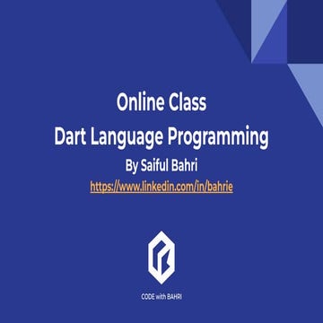 FB-CWB-Dart-Language-Programming.pdf dart flutter sampai jago | PPT