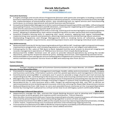 Steve Smith CV 412160 | DOC